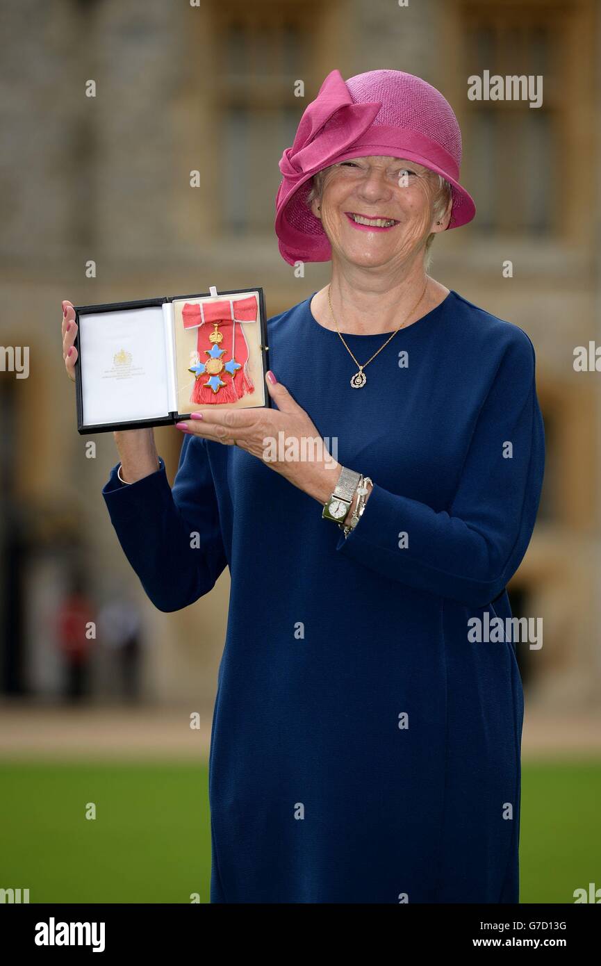 Professor Lesley Page after being made a CBE (Commander of the Order of ...