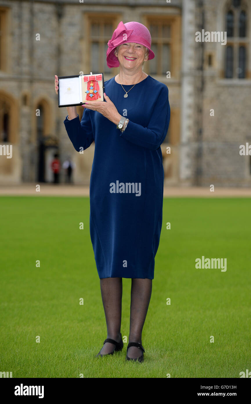 Professor Lesley Page after being made a CBE (Commander of the Order of ...