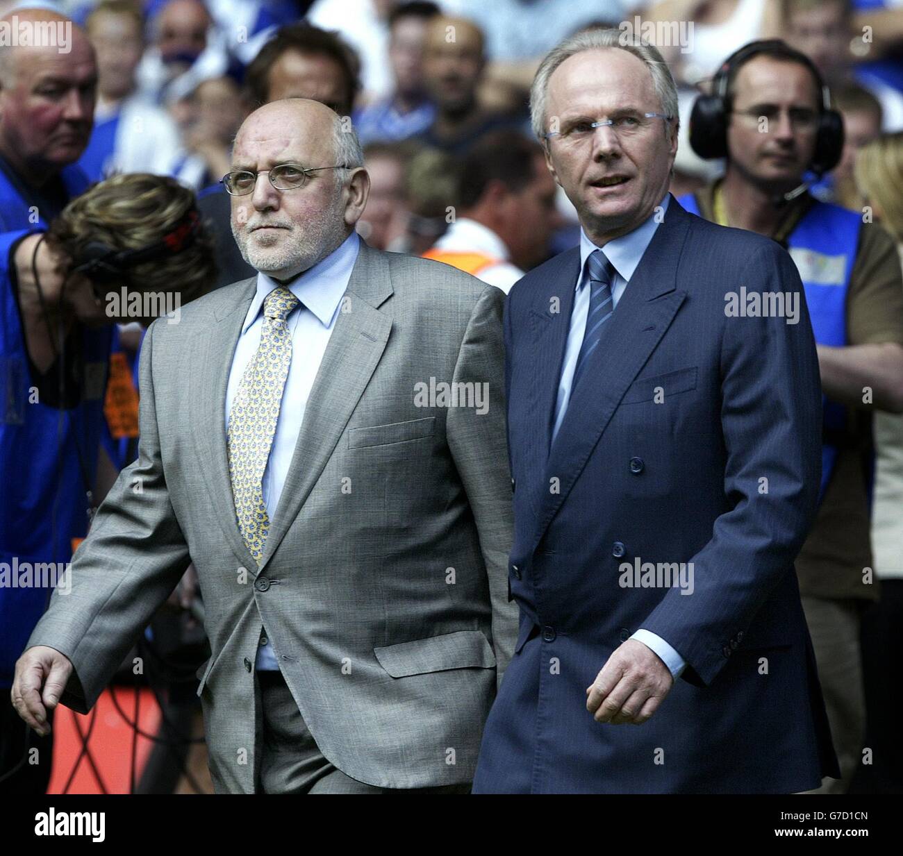 Sven Goran Eriksson - England Manager with FA Chairman Geoff Thompson ...