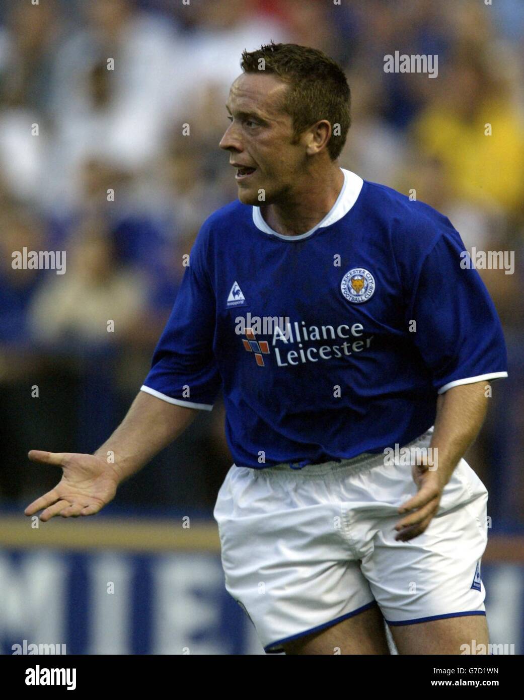 Alan Rodgers in action in a pre-season friendly, Leicester City v ...