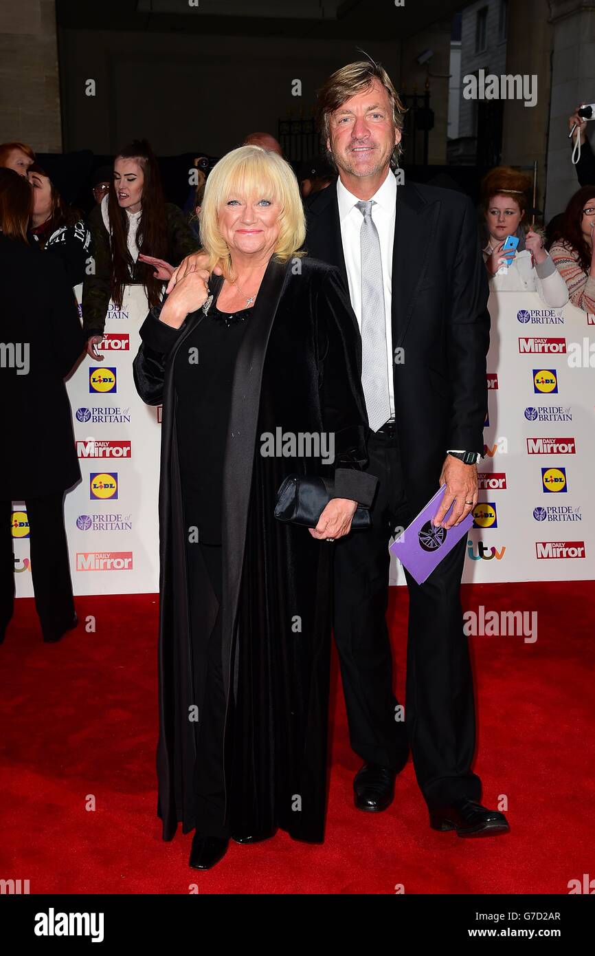 Richard Madeley and Judy Finnigan arriving for The Pride of Britain ...