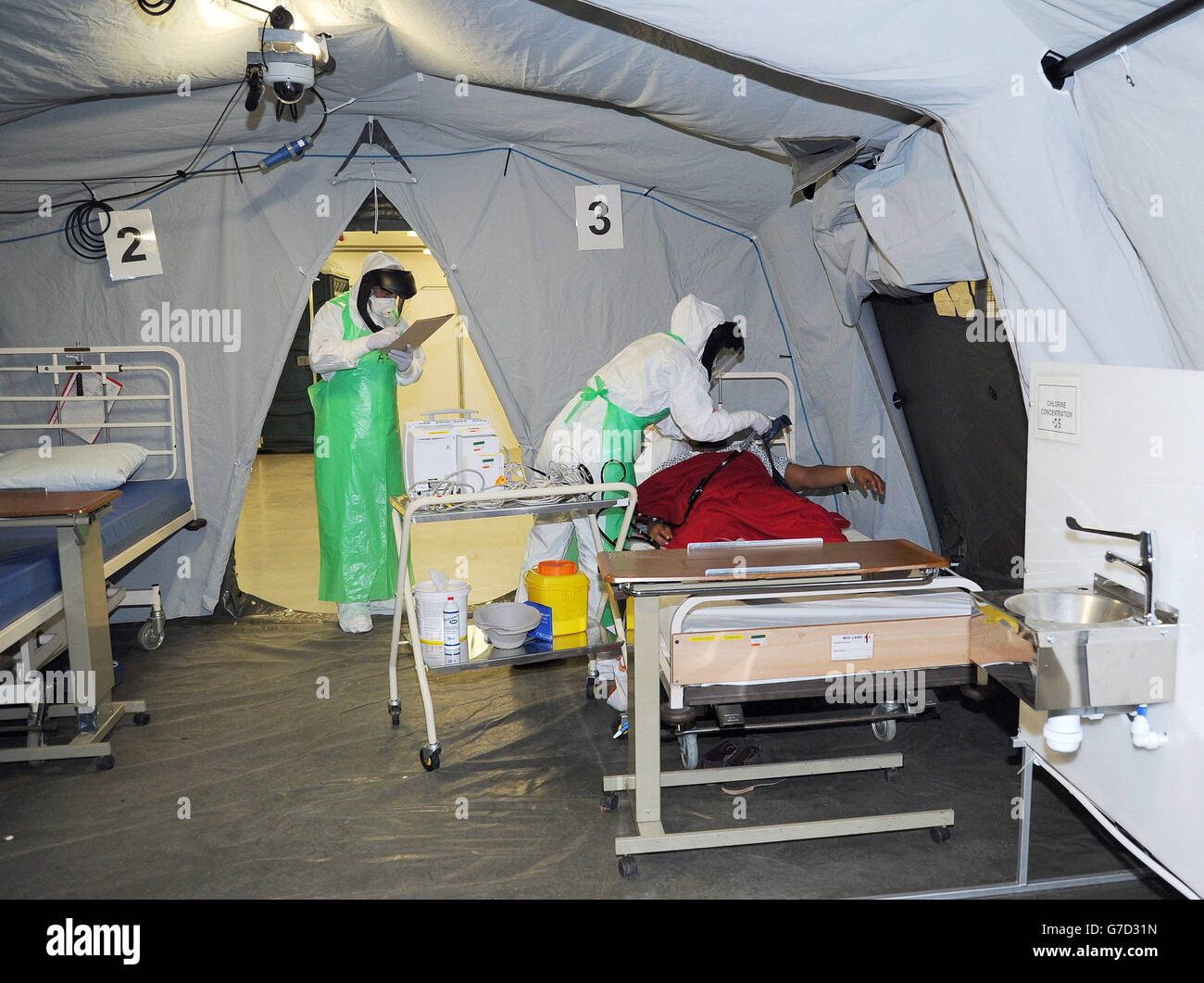 A medical exercise takes place by 22 Field Hospital at the Army Medical ...