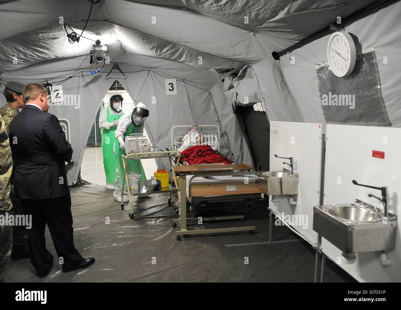 A medical exercise takes place by 22 Field Hospital at the Army Medical ...