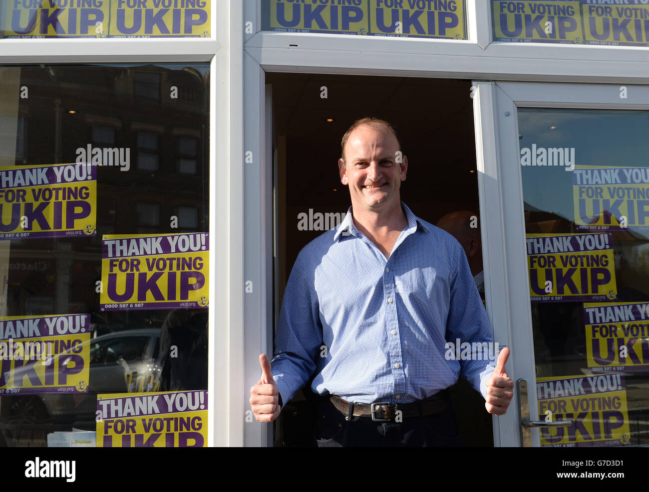 Newly elected UKIP MP for Clacton-on-Sea in Essex Douglas Carswell ...