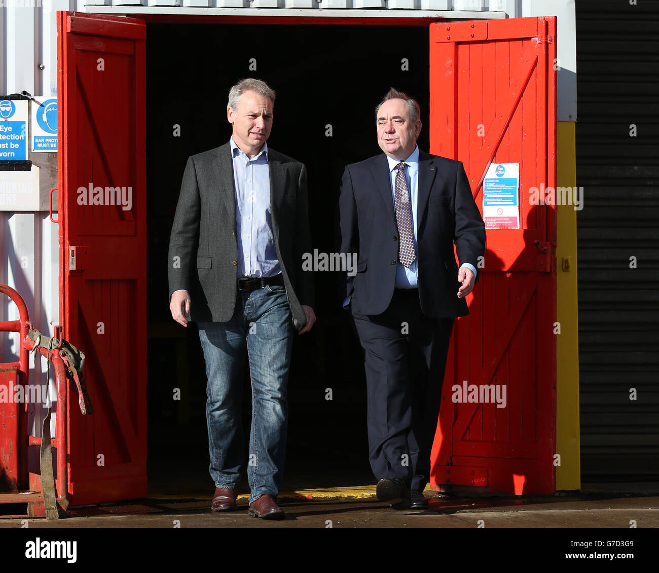 Scotland's First Minister Alex Salmond with new Chief Executive Keith ...
