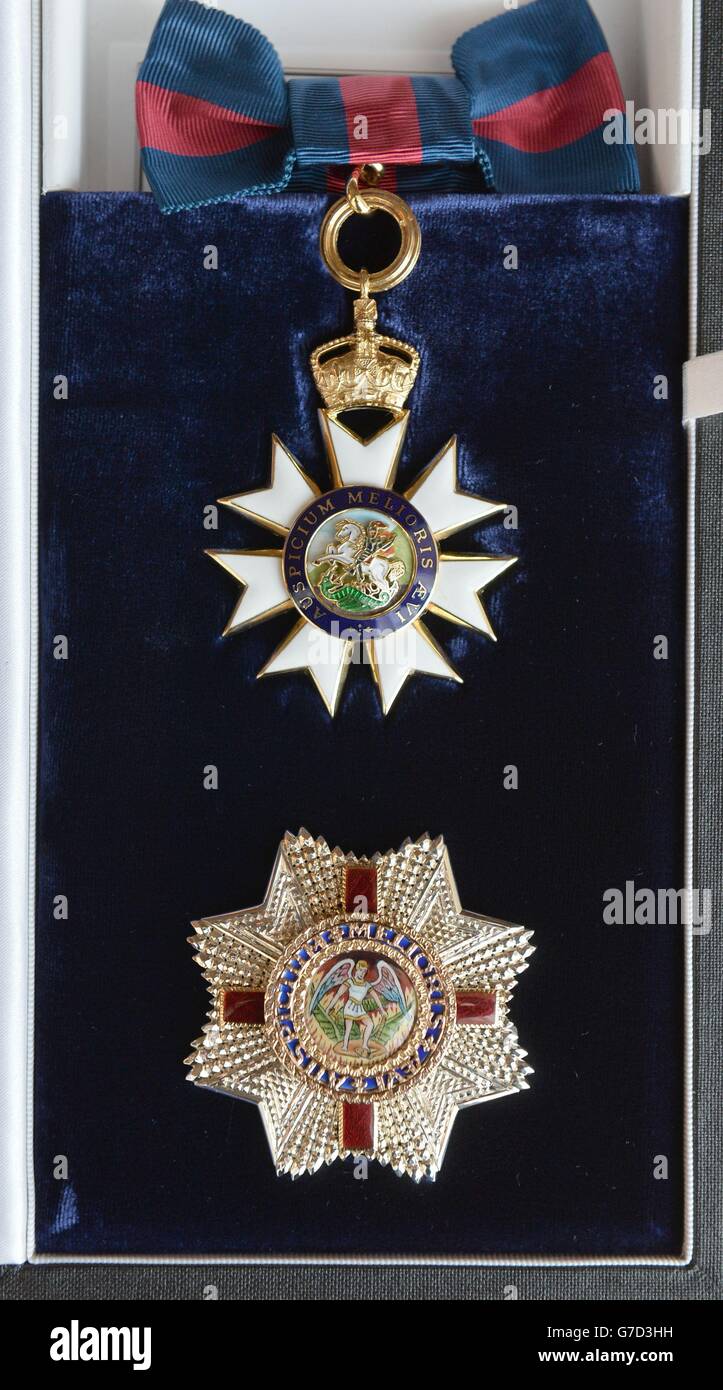 Jolie receiving DCMG Stock Photo - Alamy