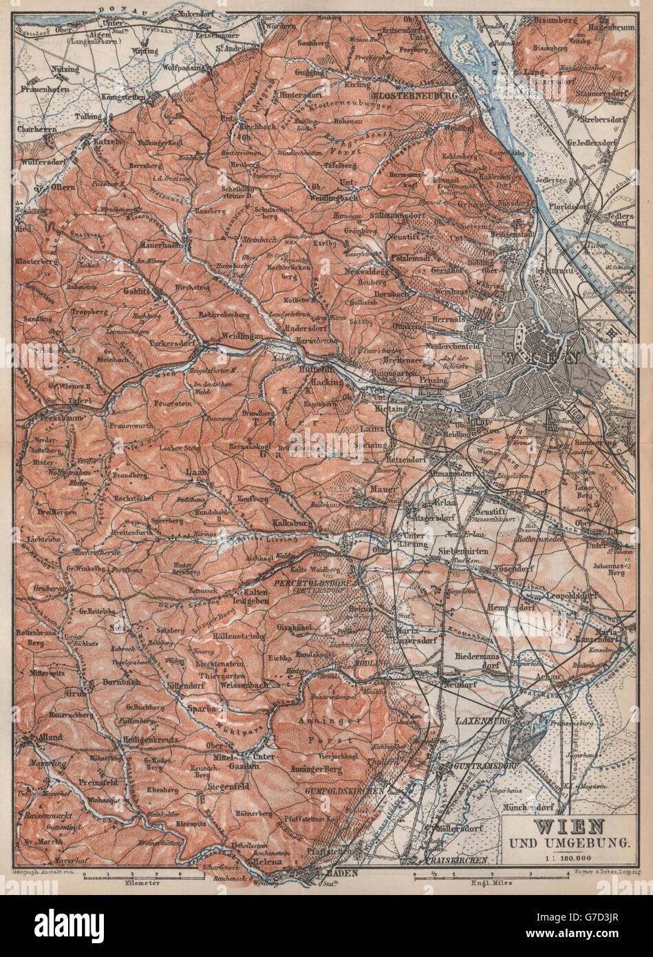 VIENNA WIEN environs umgebung. Klosterneuburg Tiergarten Laxenburg ...