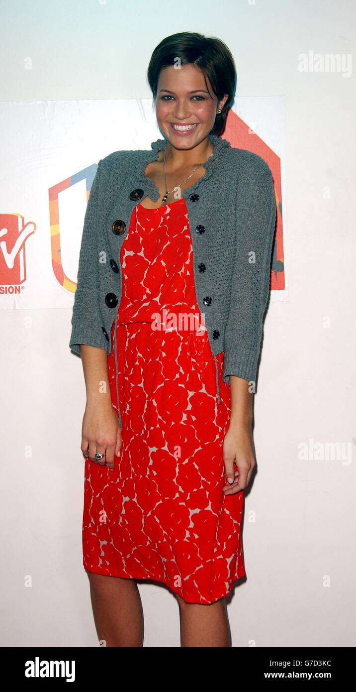 Singer and actress Mandy Moore during her guest appearance on MTV's TRL ...