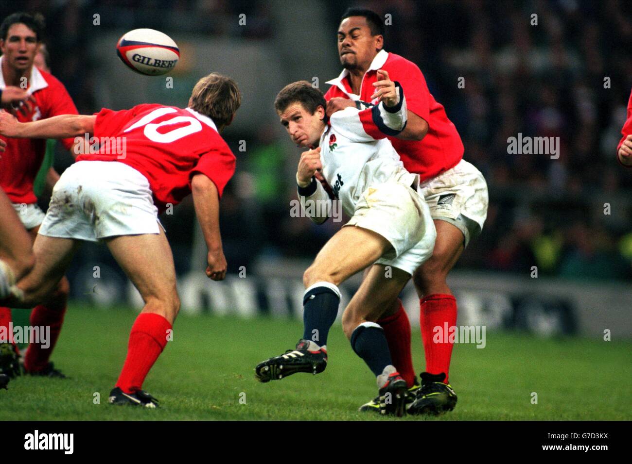 New zealand barbarians tackles mike catt hi-res stock photography and ...