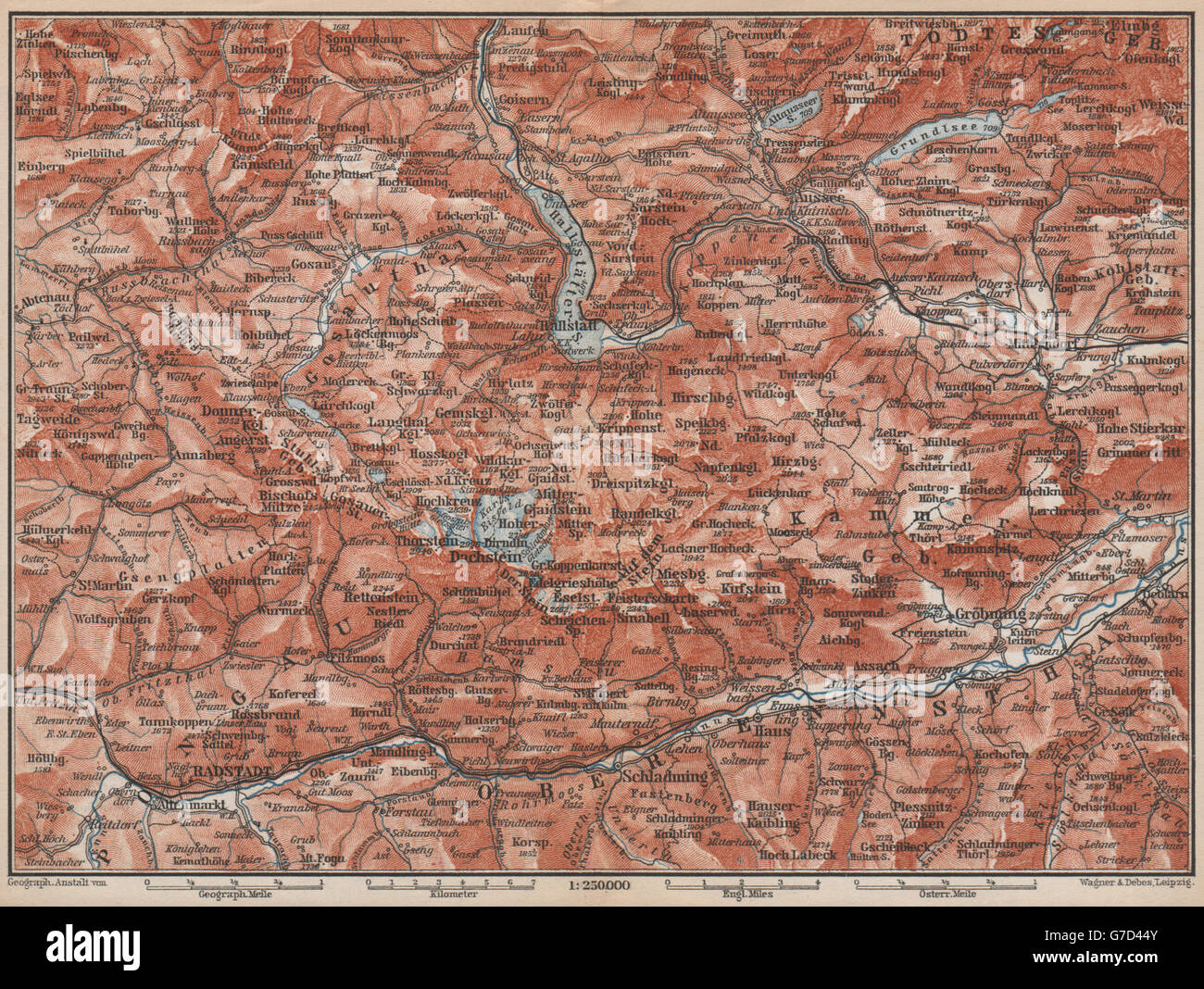Salzkammergut karte hi-res stock photography and images - Alamy