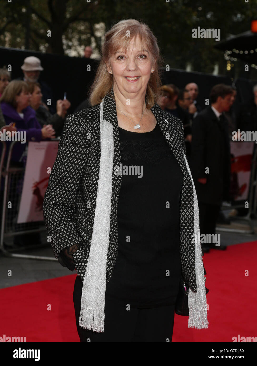 Ruth Sheen arriving at the BFI London film festival gala of Mr. Turner ...