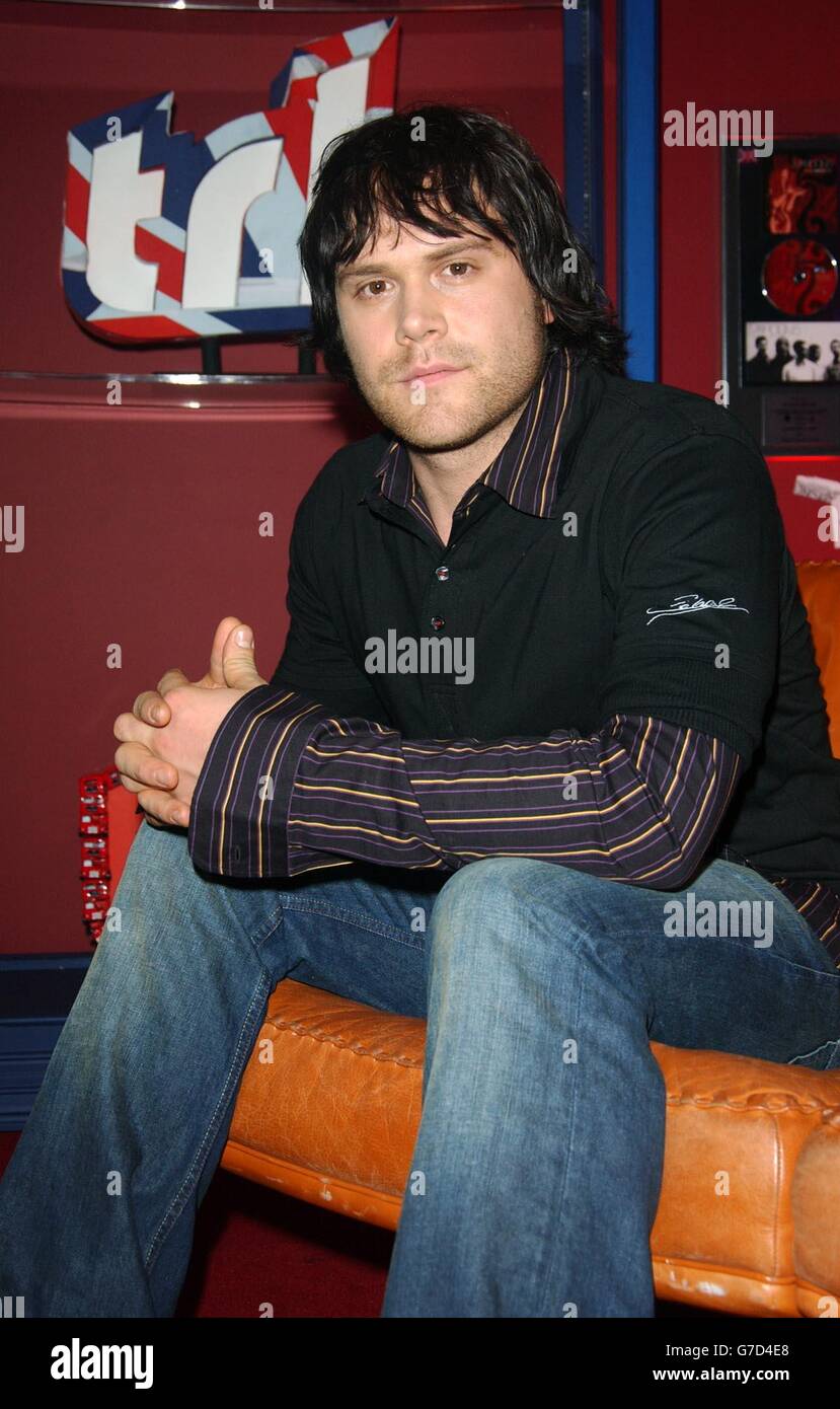 Singer Daniel Bedingfield during his guest appearance on MTV's TRL ...