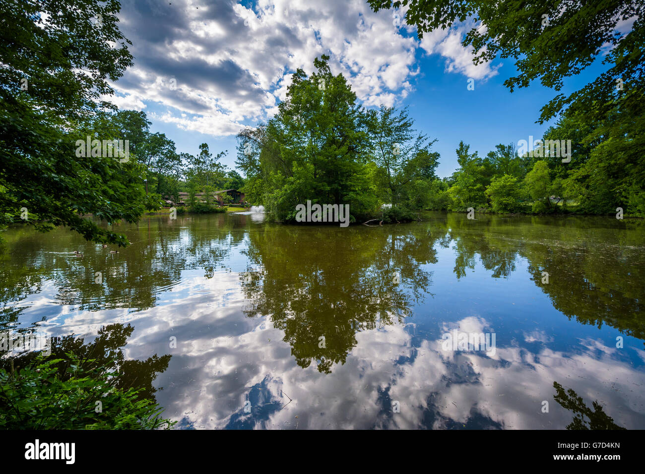 Pond at Elizabeth Park, in Hartford, Connecticut Stock Photo - Alamy