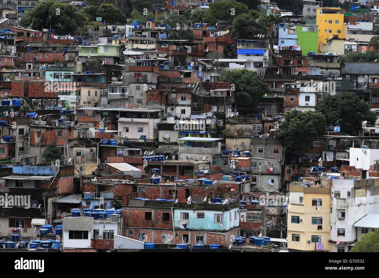 Rio de janeiro brazil rocinha favela general view gv buildings hi-res ...