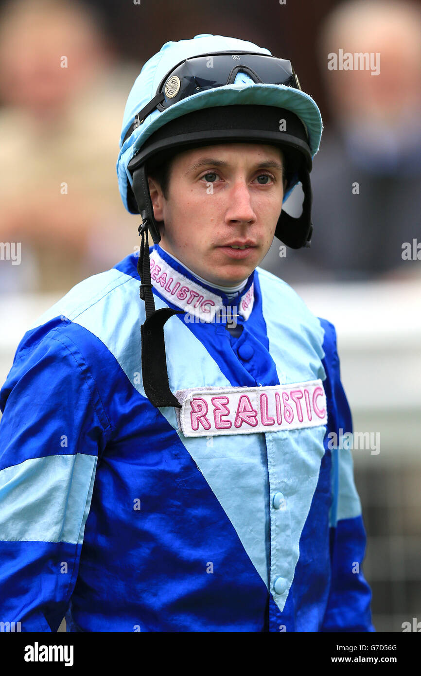 Horse Racing - Leicester Racecourse. Jockey James Sullivan prior to his ...
