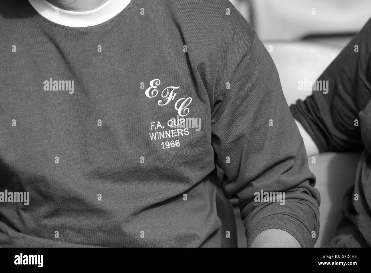 Football merchandise Black and White Stock Photos & Images - Alamy