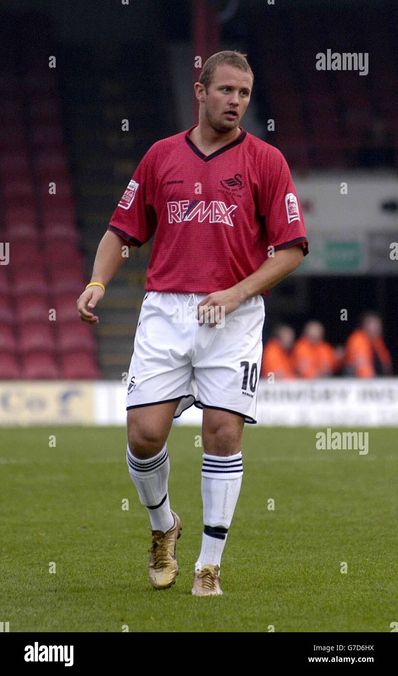 Swansea City's Lee Trundle, during the Coca-Cola League Two match ...