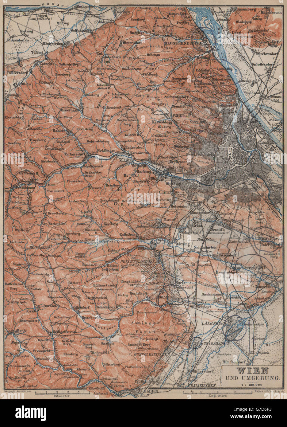 VIENNA WIEN environs umgebung. Klosterneuburg Tiergarten Laxenburg ...