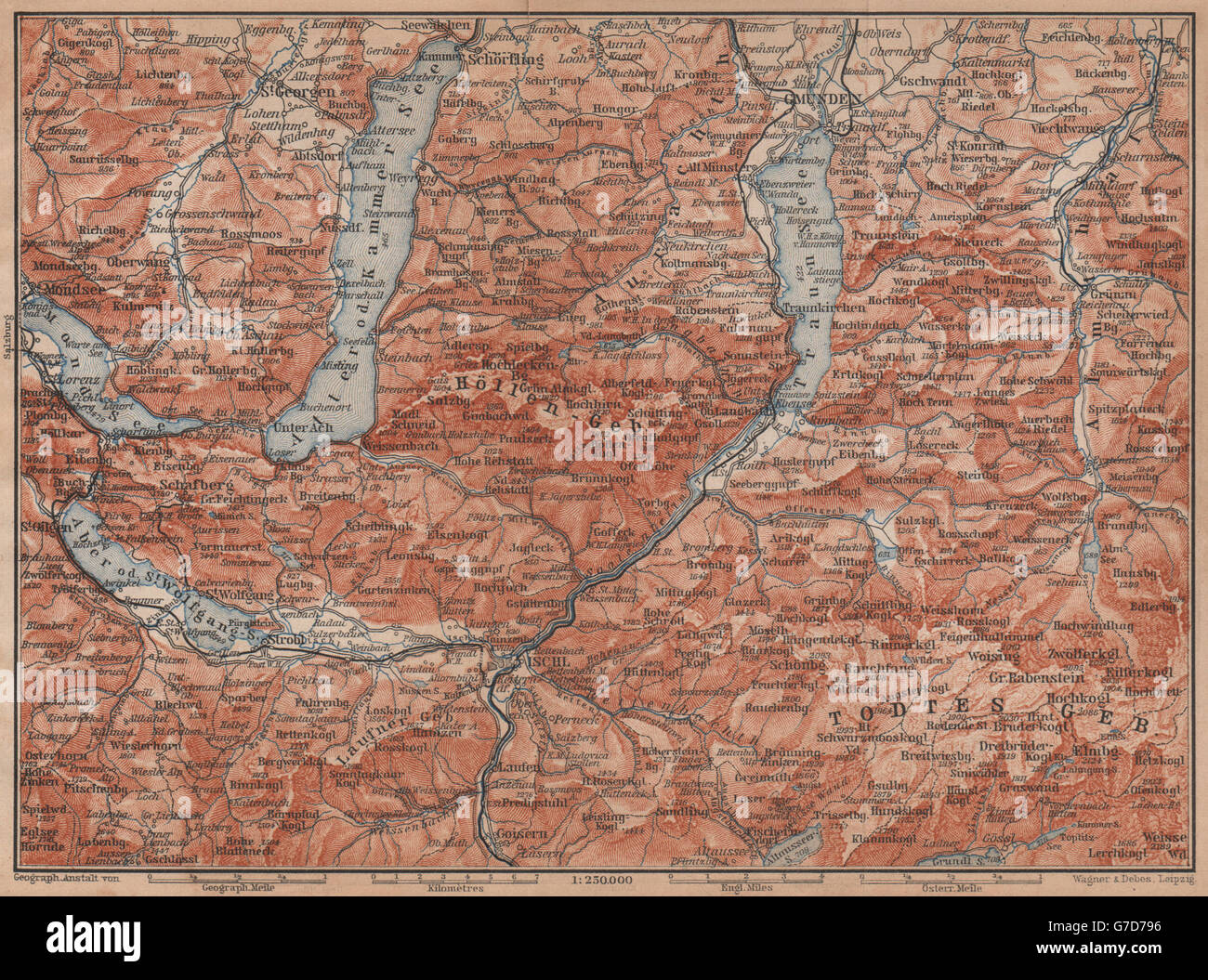 Hallstatt austria map hi-res stock photography and images - Alamy