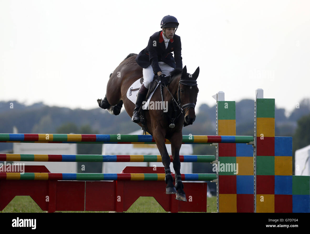 Harry Meade riding Vrolik competes in the CIC2* competition cross ...