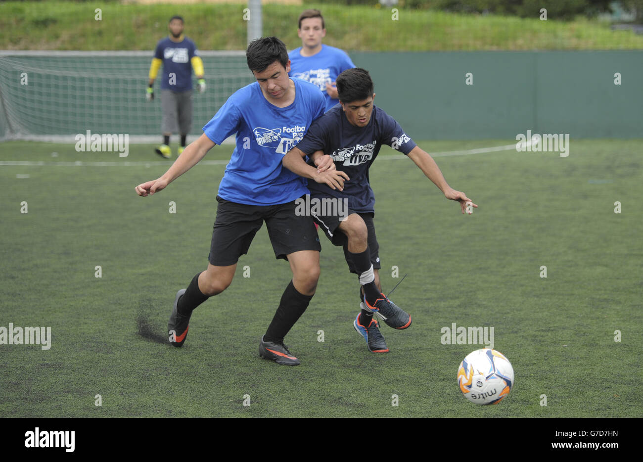 Sport - StreetGames Football Pools Fives - Leeds. Competitors in action ...
