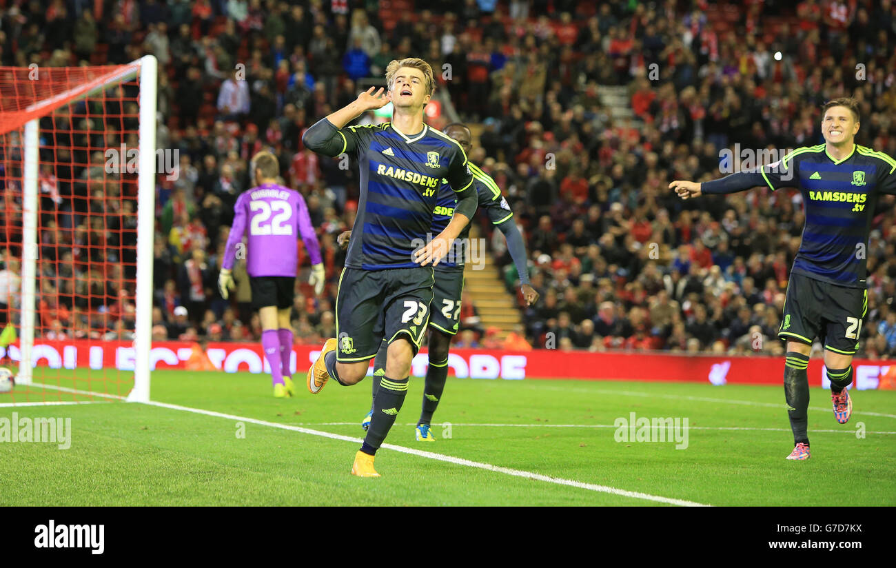 Soccer - Capital One Cup - Third Round - Liverpool v Middlesbrough ...