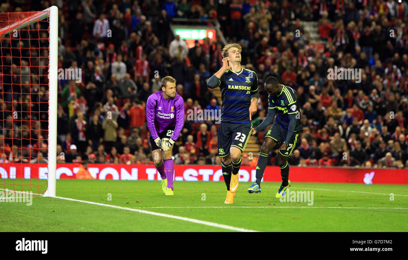 Soccer - Capital One Cup - Third Round - Liverpool v Middlesbrough ...