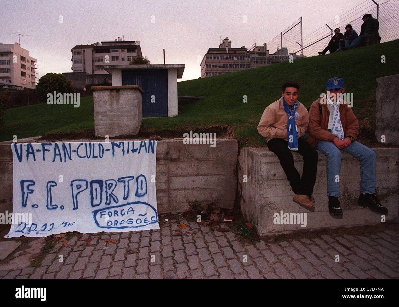 Soccer ... UEFA Champions League ... FC Porto v AC Milan. Fans Stock ...