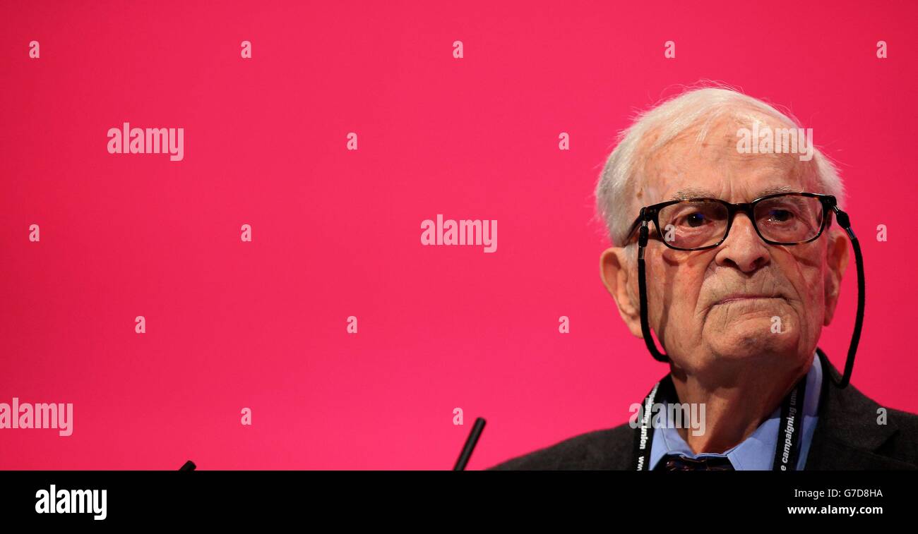 Second World War veteran Harry Smith, 91, speaks during the Labour ...
