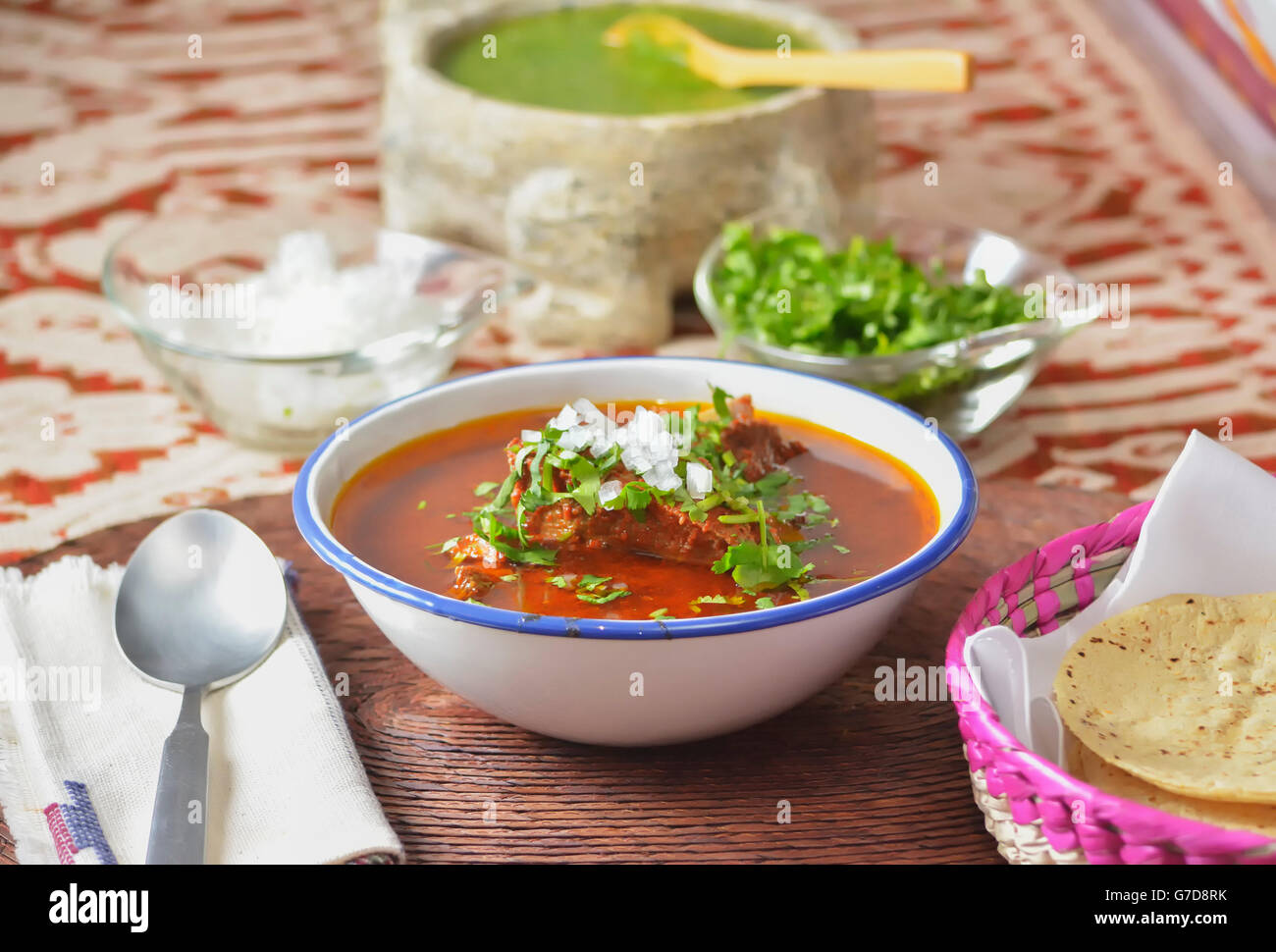 Original Jalisco style birria, mexican beef stew Stock Photo - Alamy