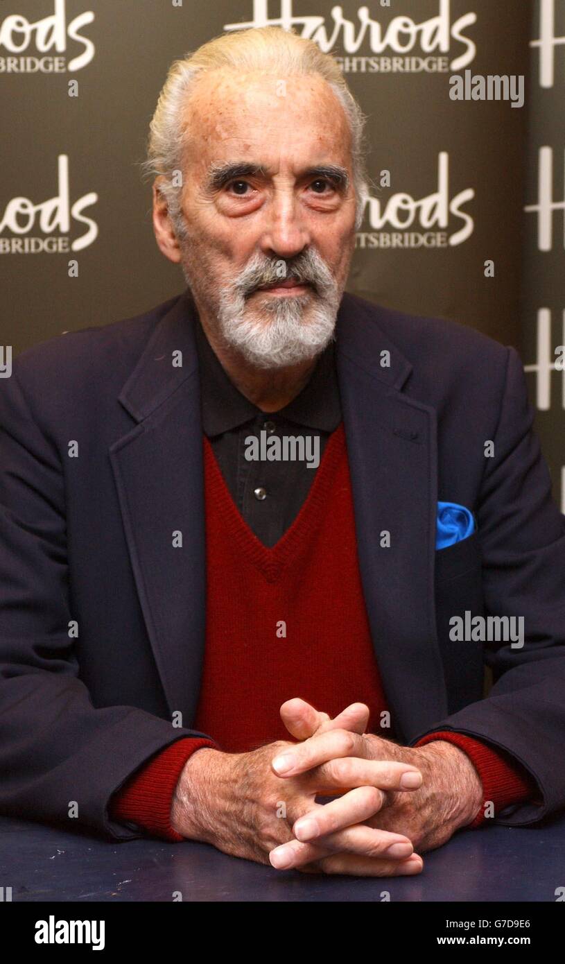 Christopher lee and actor hi-res stock photography and images - Alamy