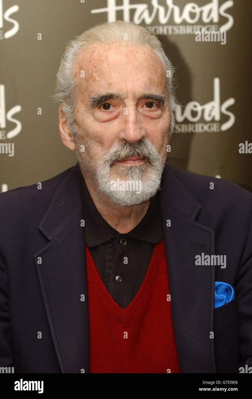 Christopher Lee DVD launch Stock Photo - Alamy