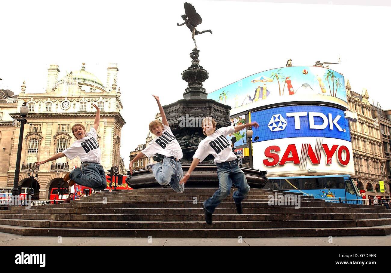Billy Elliot actors, from left to right; Liam Mower, 12, from Hull ...