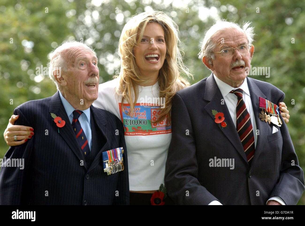 Model penny lancaster with colnel eric wilson hi-res stock photography ...