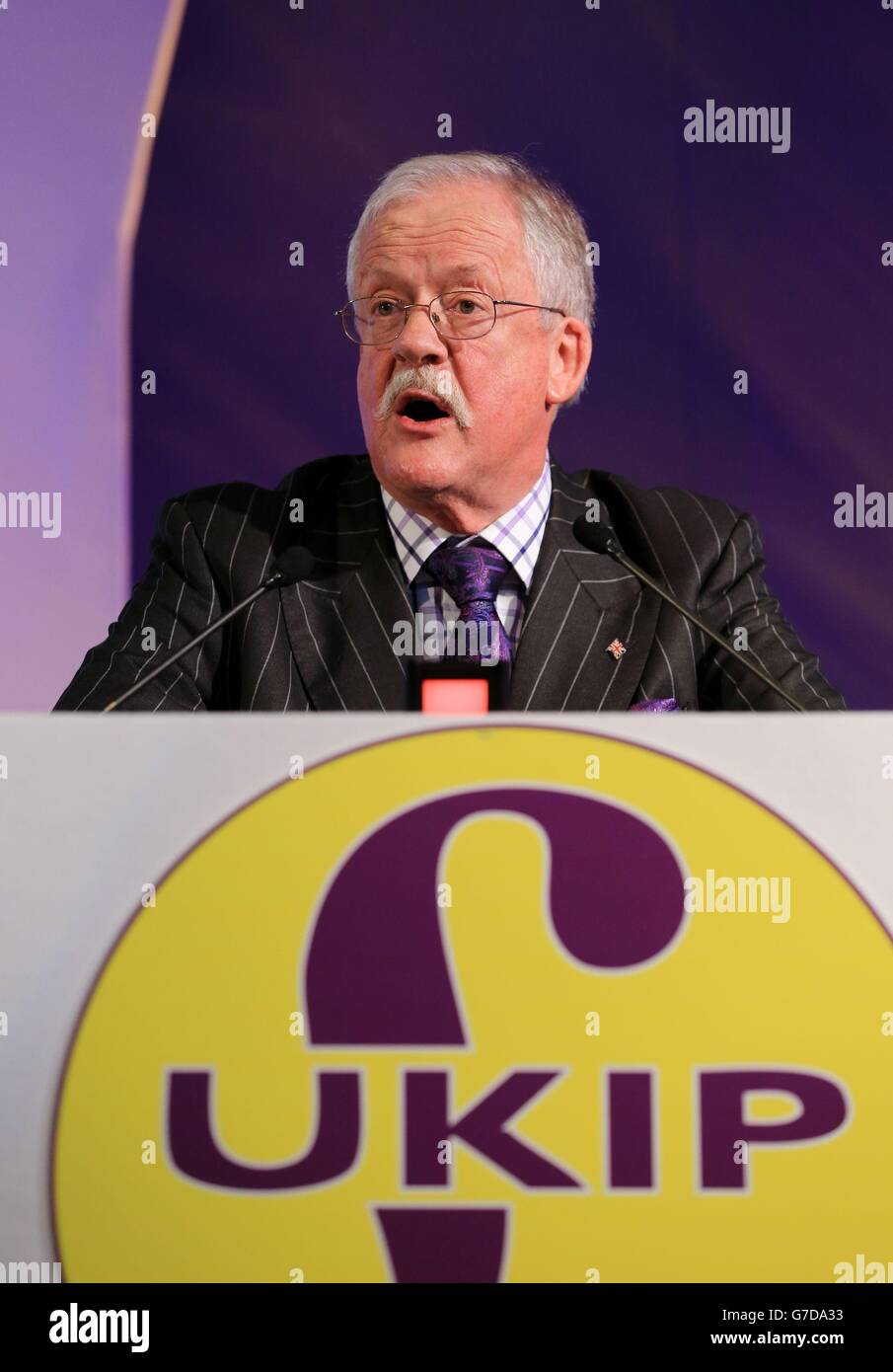 Ukip's Roger Helmer delivers his speech on Energy during the Ukip ...