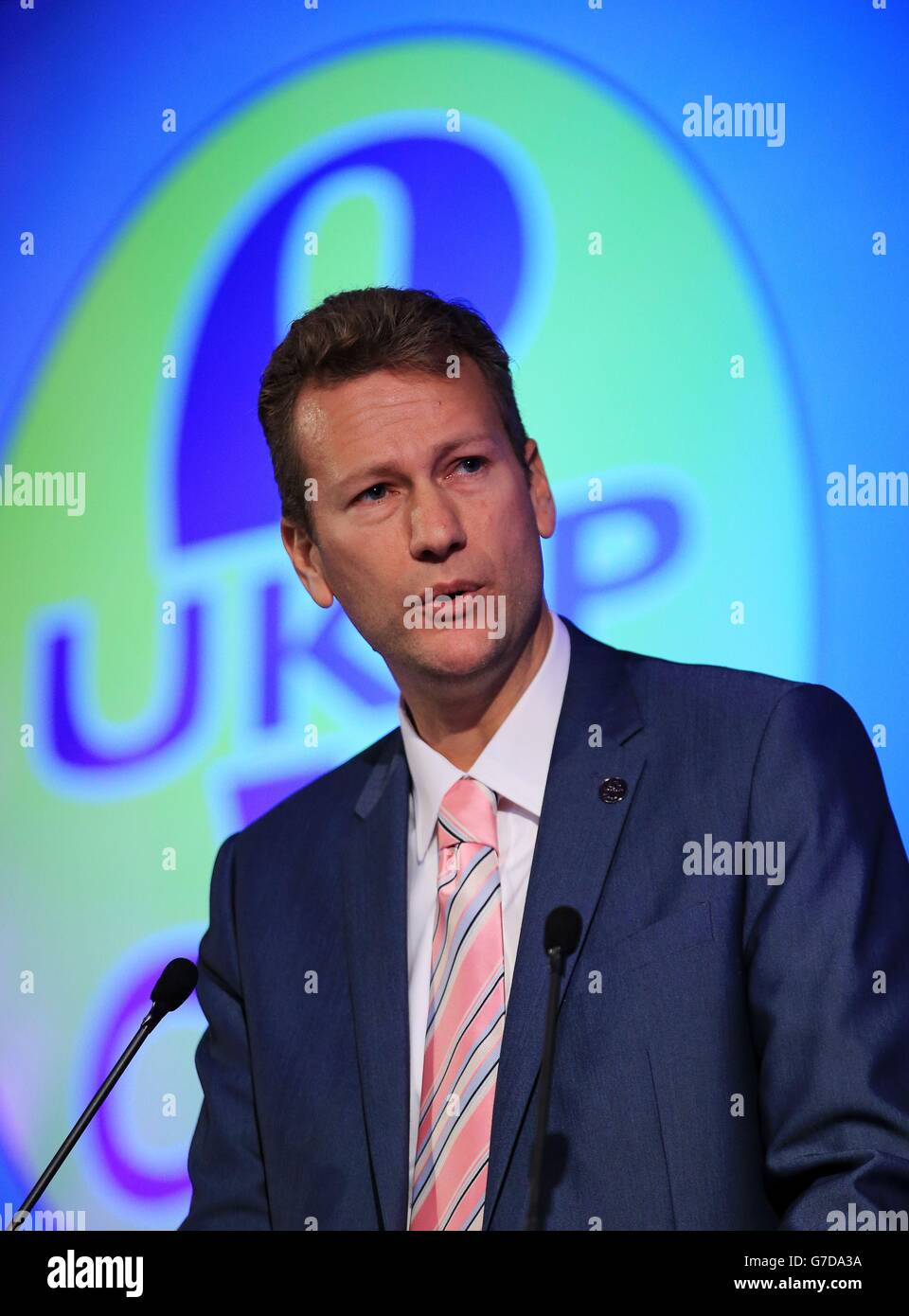 Delivers during the ukip annual conference at doncaster racecourse hi ...