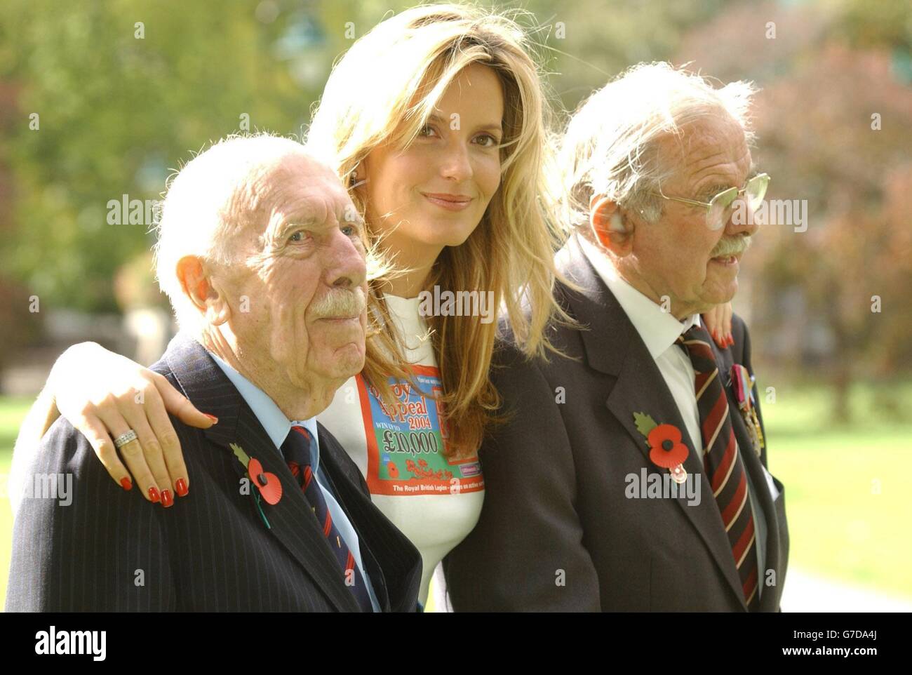 Model penny lancaster with colnel eric wilson hi-res stock photography ...