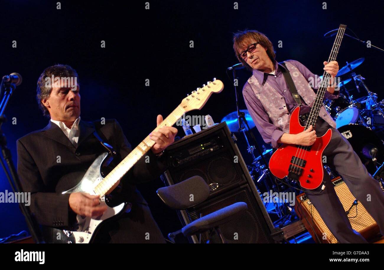 Bill wyman right performs live on stage with his band hi-res stock ...