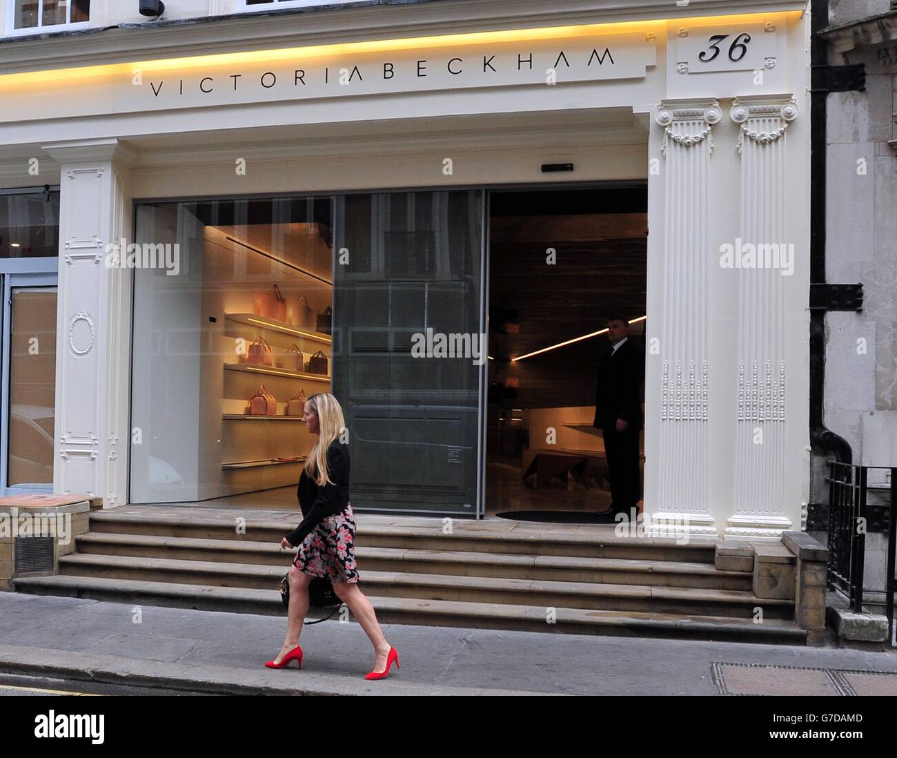 Victoria Beckham shop stock Stock Photo - Alamy