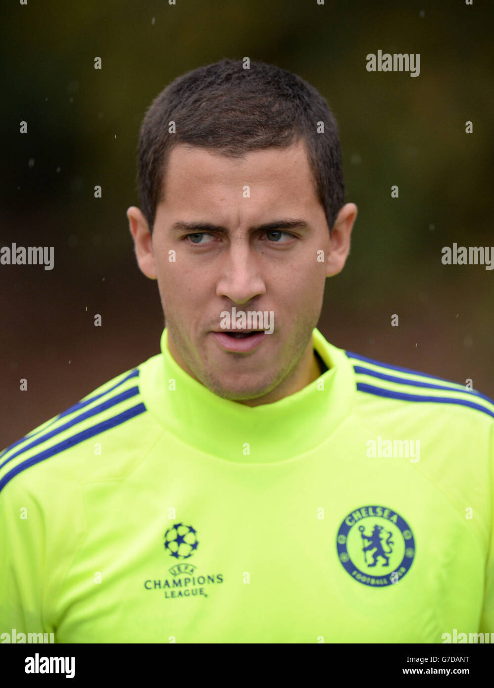 Chelseas edin hazard walks out training session cobham training ground ...