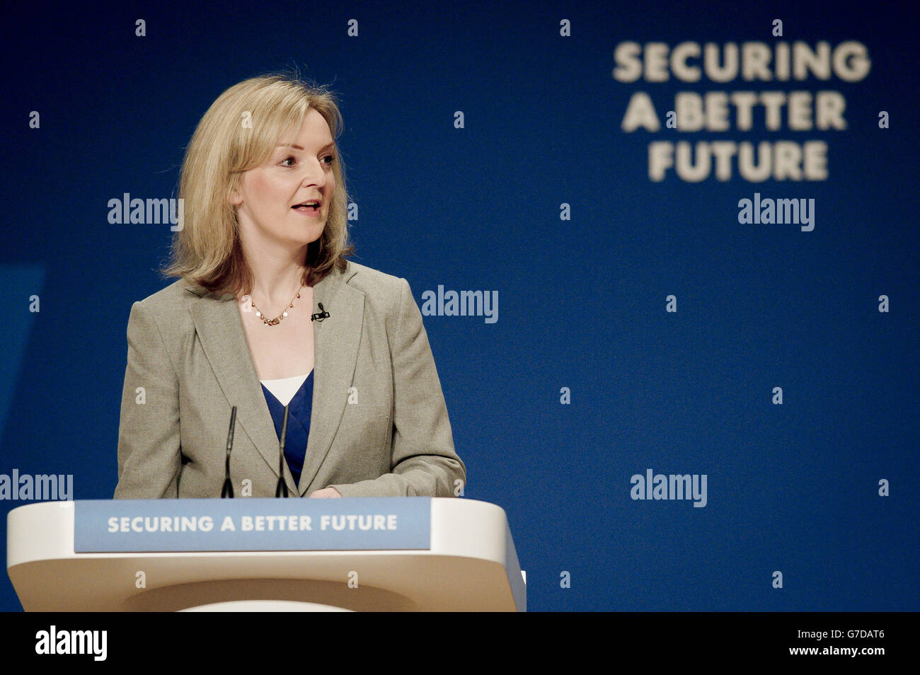 Environment Secretary Elizabeth Truss makes her keynote address to the ...