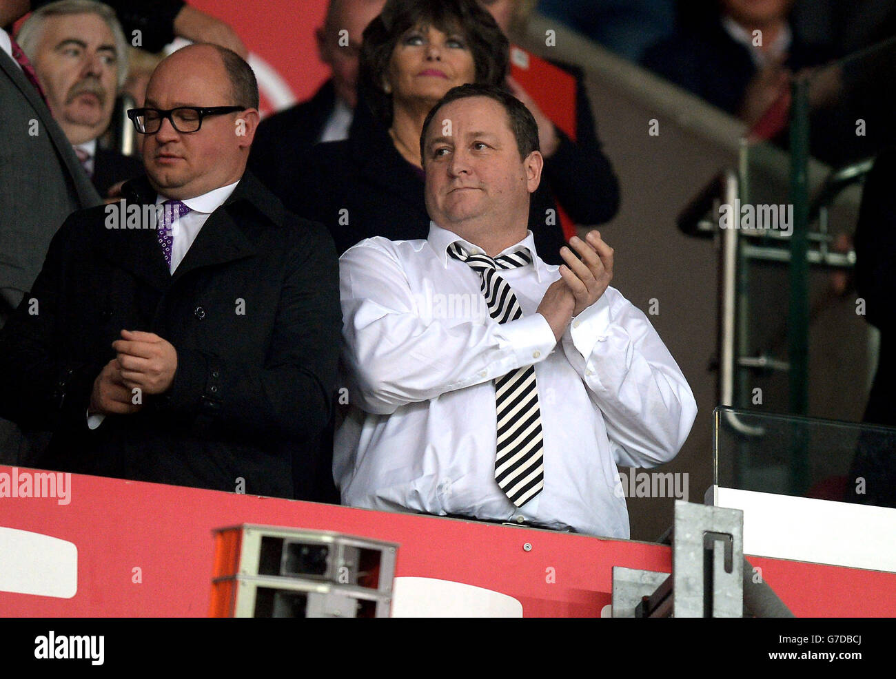 Newcastle owner mike ashley in stands hi-res stock photography and ...