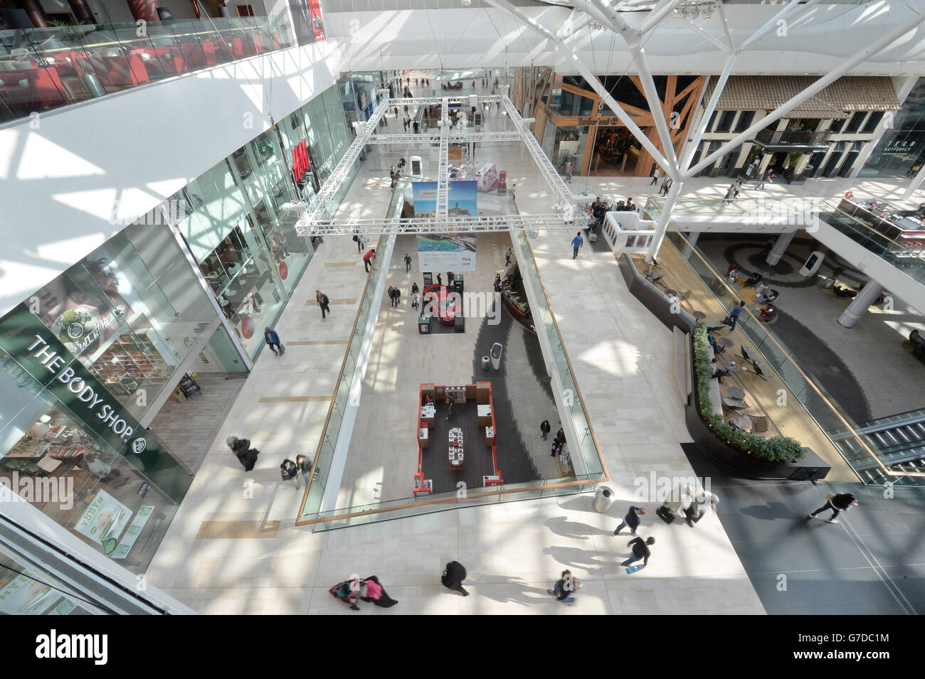 Westfield Shopping Centre Stock. General view of Westfield shopping ...