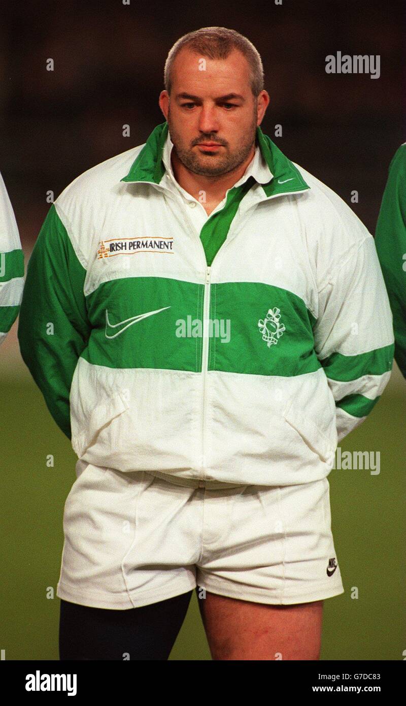 Rugby ... Ireland v Western Samoa. Henry Hurley, Ireland Stock Photo ...