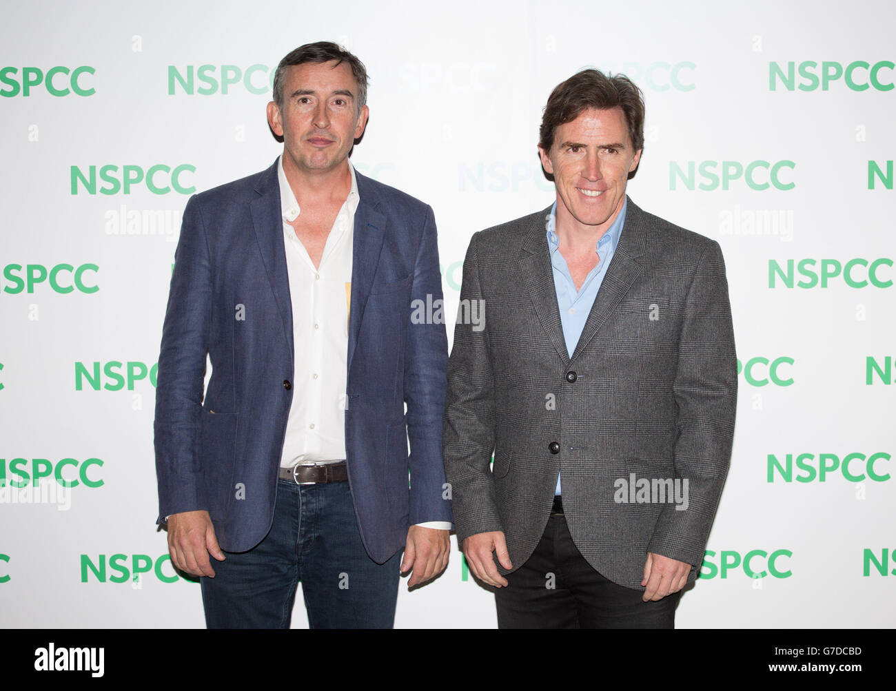 Steve Coogan (left) and Rob Brydon arriving at the Royal Albert Hall ...