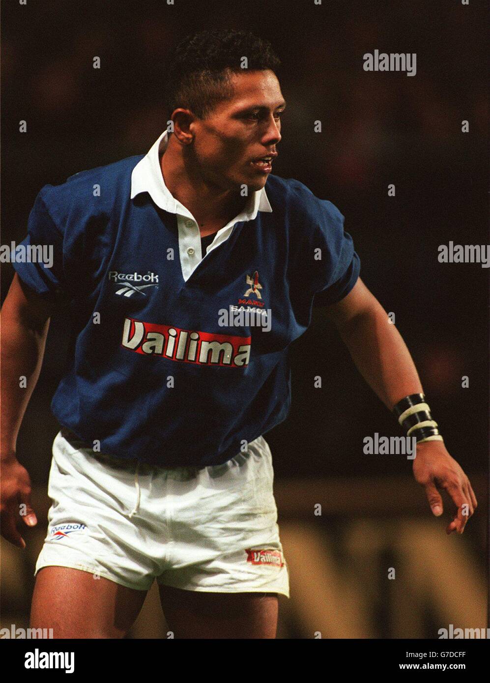 Rugby. Ireland v Western Samoa. Afata So'oalo, Western Samoa Stock ...