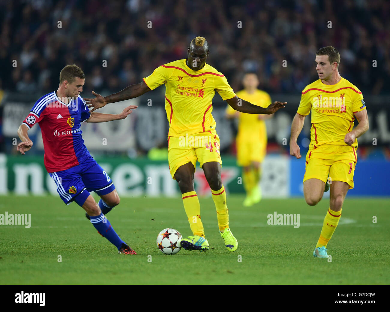 St jakob park liverpools mario balotelli hi-res stock photography and ...