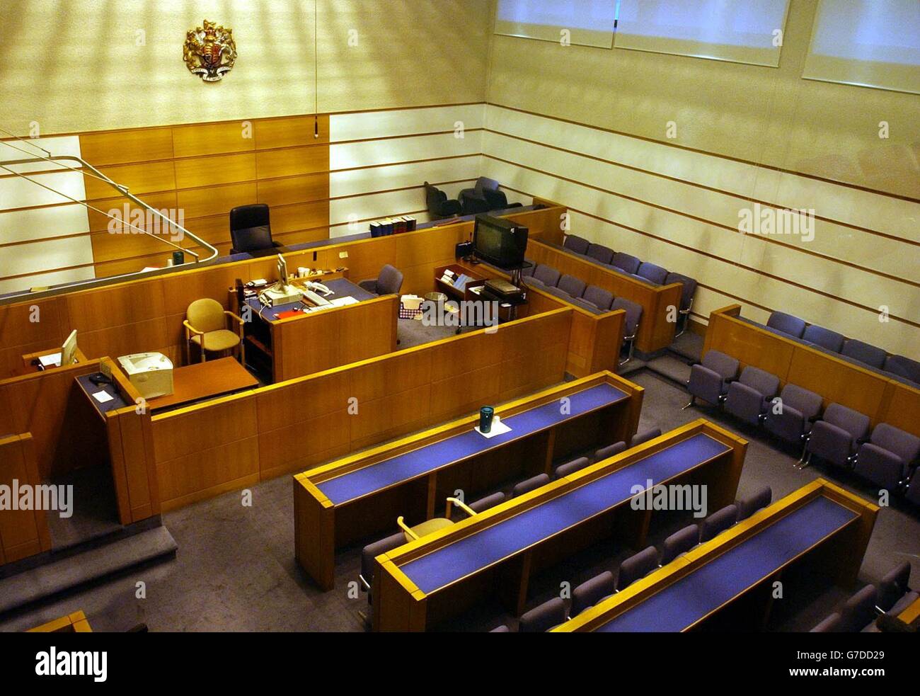 Interior of Belmarsh Magistrates Court Stock Photo - Alamy