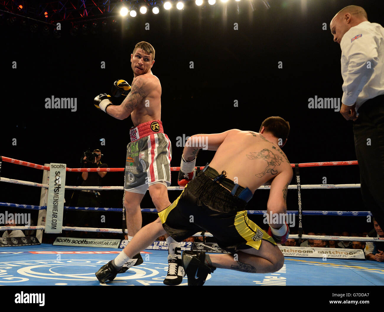 Boxing - Leeds First Direct Arena. Brian Rose (left) in action against ...
