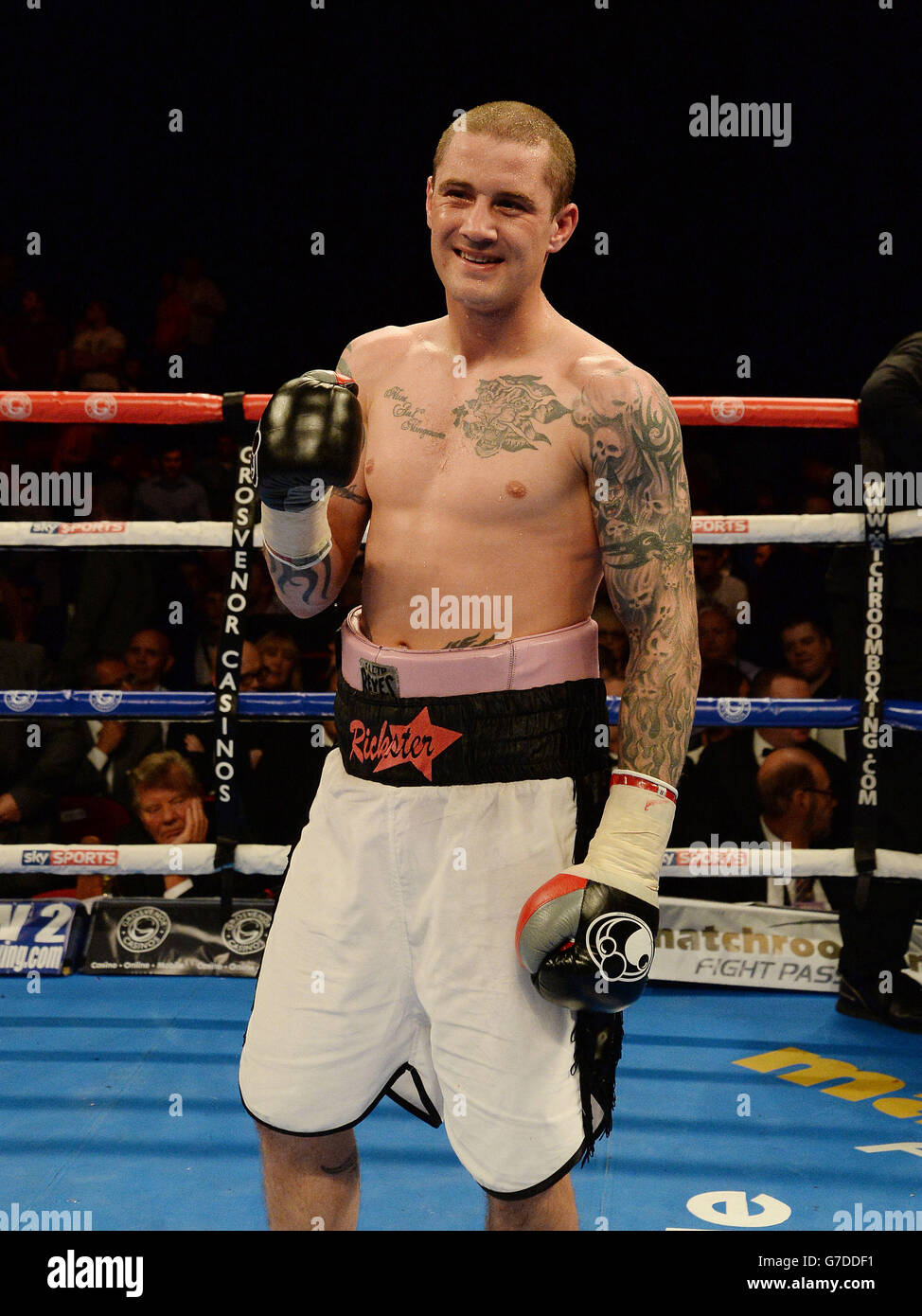 Boxing - Leeds First Direct Arena. Ricky Burns celebrates after his ...